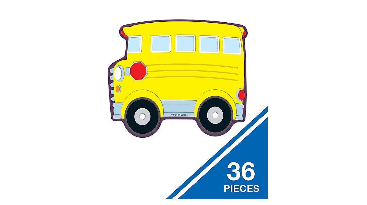 Carson Dellosa School Bus Cutouts – 36-Count Bulletin Board