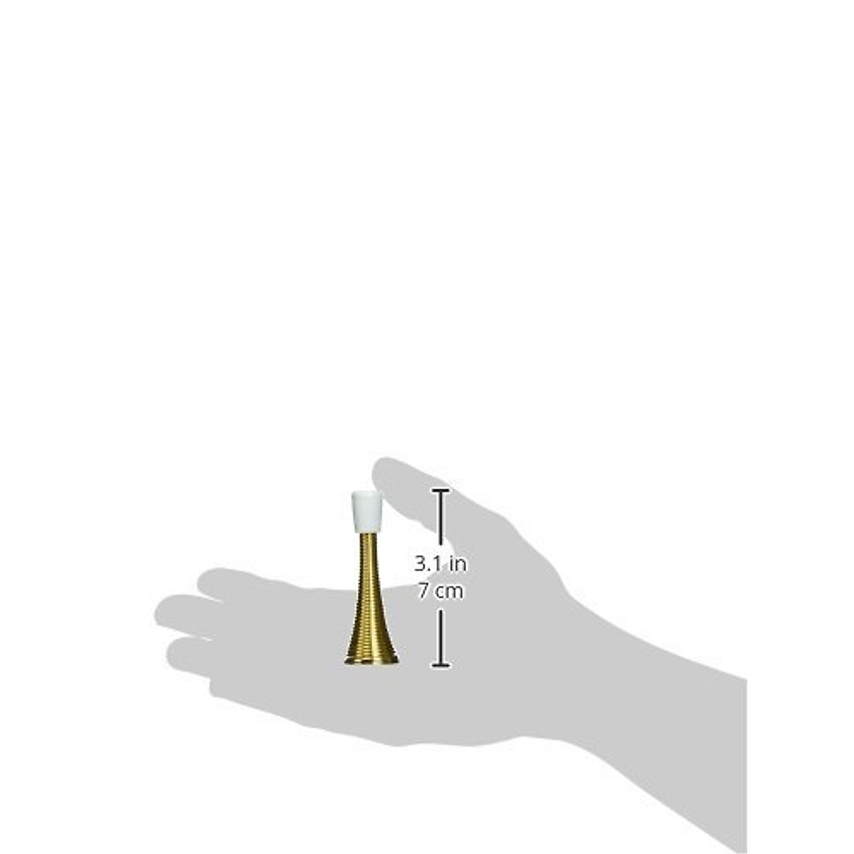 National Hardware N184-291 V232 Spring Door Stops in Brass, 2 pack