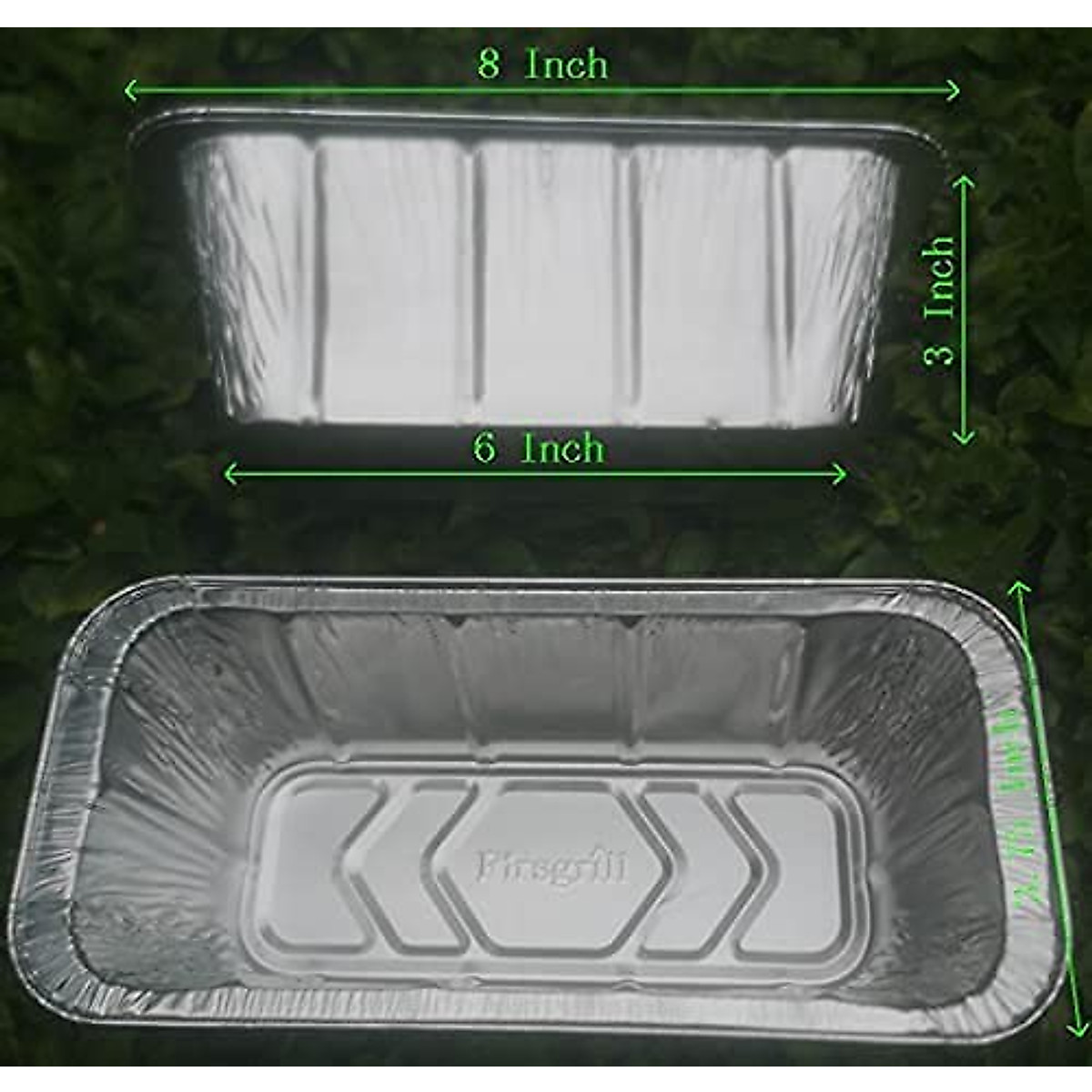 Firsgrill 32-Pack Professional Fits Blackstone 17" 22" 28" 30" 36" Griddle Grill Liners Foil Tray Drip Pans Grease Cup Liners 8" L x 3.75" W x 3" D