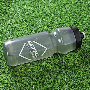 GEMFUL Water Bottle BPA Free Reusable Bike Gym Fitness Clear Squirt Bottles 24oz 2 pack