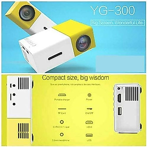 Projectors YG-300 LCD Mini Support 1080P Portable LED Projector Home Cinema