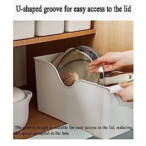 LEAYAN Under Sink Storage Rack, Under Bathroom Cabinet Sliding Storage Basket Organizer Kitchen Under Sink Shelf Organizer Under Sink Rack Shelf, White 40x16.5x23.2cm