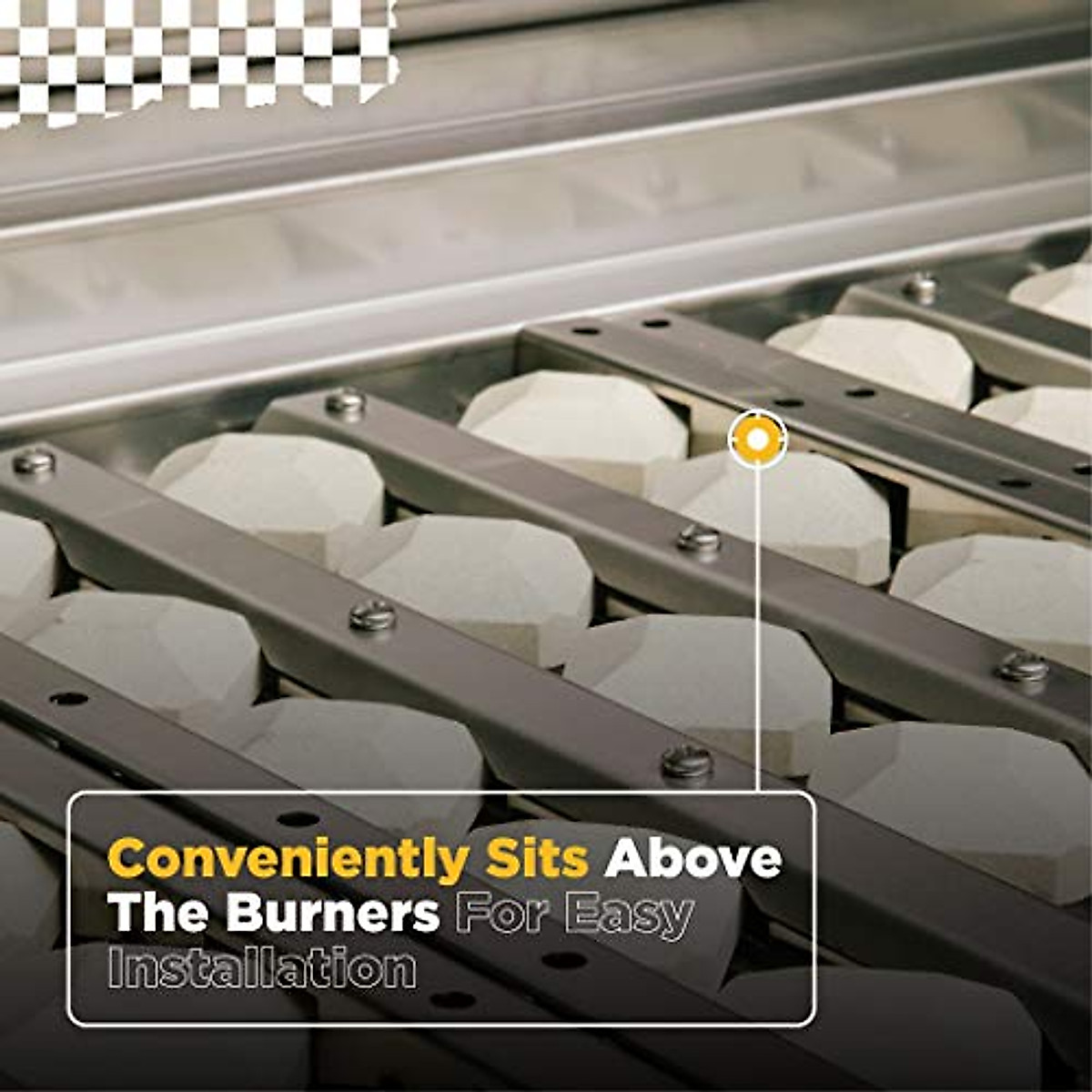 Coyote Ceramic Briquette Flame Tamer Set for C2 Model 36-Inch Grills, Set of 4 - C2BRIQ36