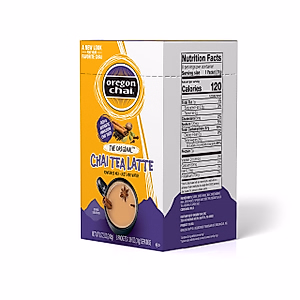 Oregon Chai Original Dry Chai Latte Mix, 8 Count (Pack of 1)