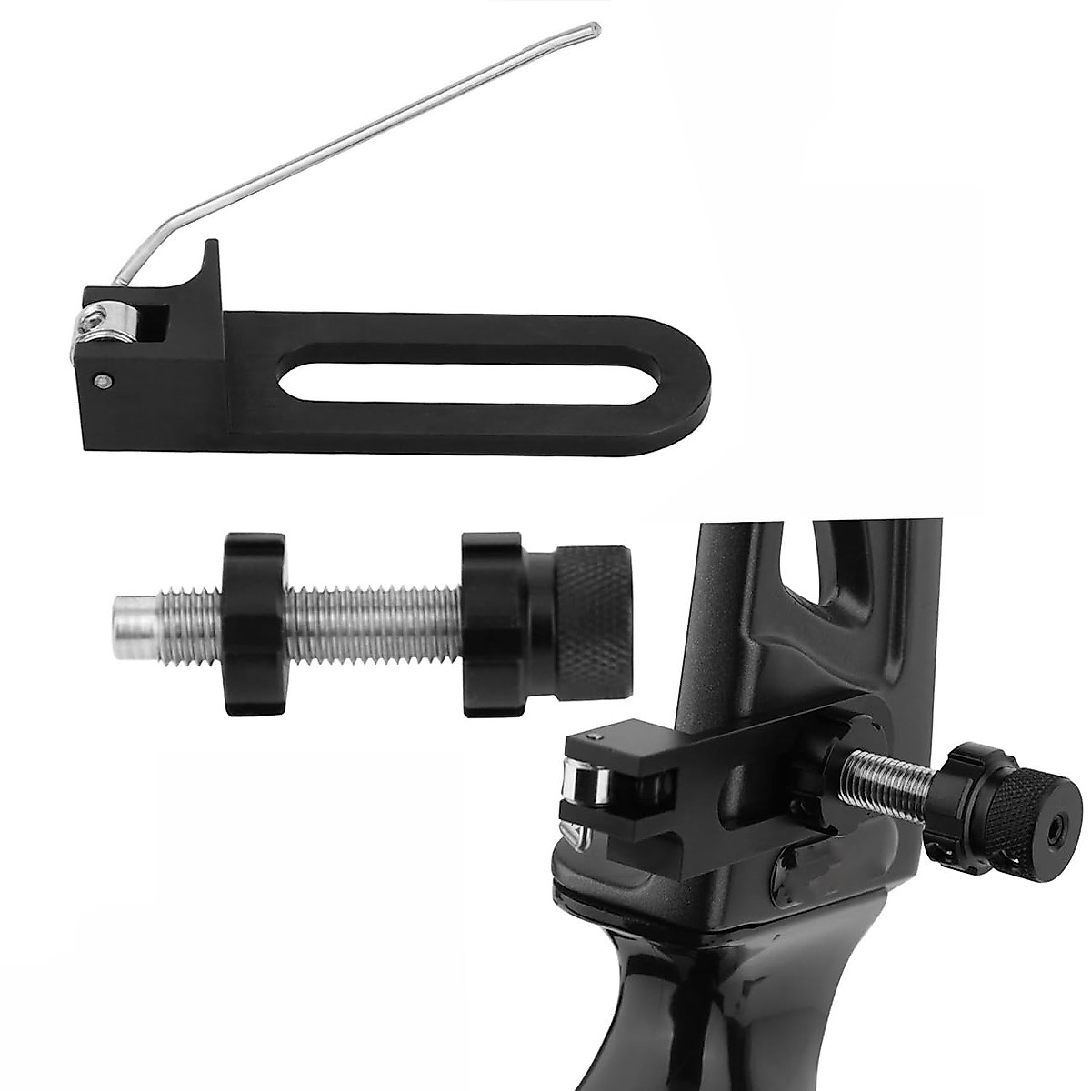 Archery Cushion Plunger and Magnetic Arrow Rest Recurve Bows Screw-in Pressure Button Metal Rest Right Hand