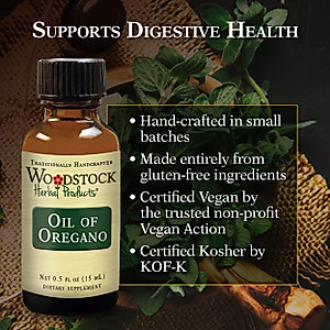 Woodstock Herbal Products Oil of Oregano, 0.5 OZ