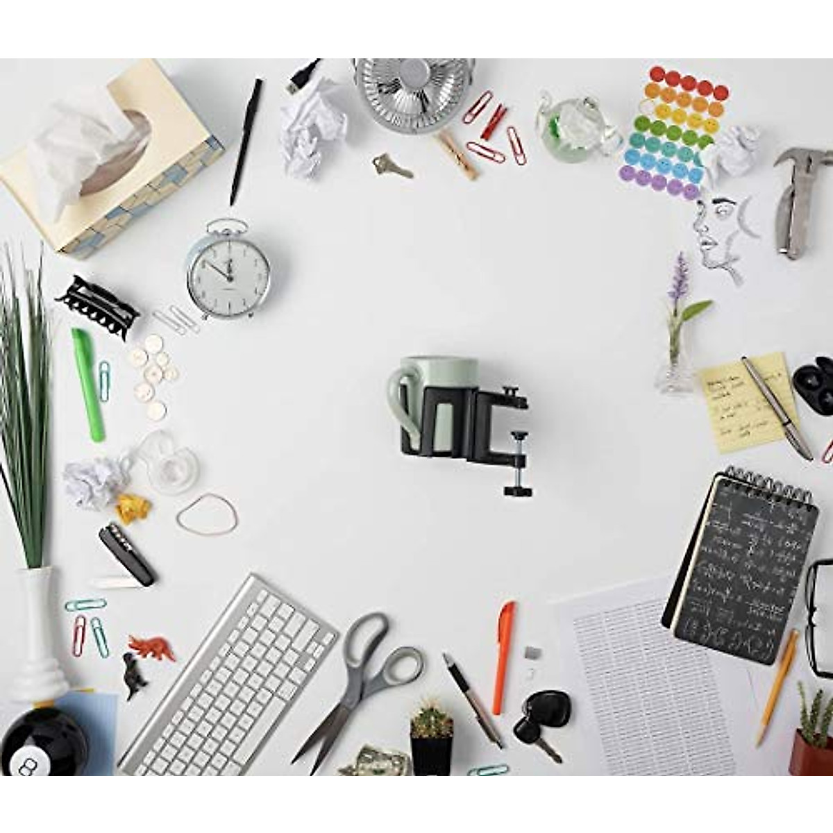 Cup-Holster - The Best Anti-Spill Cup Holder for Your Desk or Table (Black, 1)