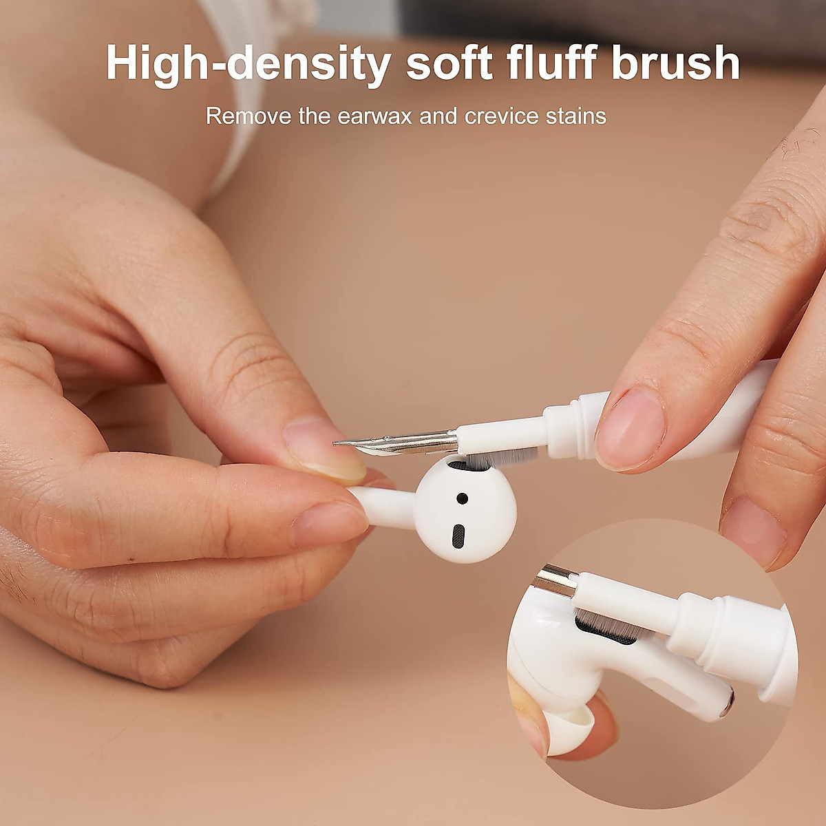 Cleaner Kit for Airpods Pro 1 2 3, Multi-Function Earbuds Cleaning Pen with Soft Brush for Bluetooth Earphones Case,Wireless Earpods,Headphones,Headsets,iPhone,iPad,Laptop,Camera,Phone,Lego