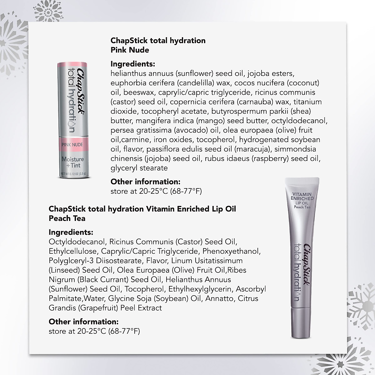 ChapStick Total Hydration Lip Kit Gift Set, Lip Moisturizer, Lip Scrub and Lip Balm Set - 4 Count