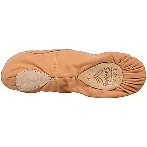 Sansha Pro 1 Canvas Ballet Slipper,Flesh,20 W (16 W US Men's)