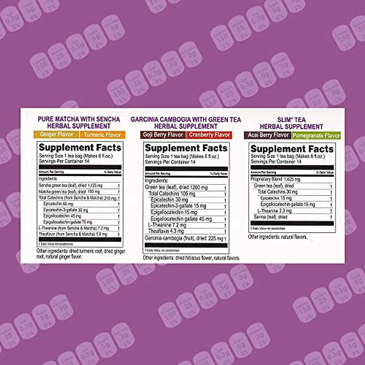 Hyleys 14 Day Weight Loss Tea - 42 Tea Bags (1 Pack), Detox Tea for Cleanse (100% Natural, Sugar Free, Gluten Free and Non-GMO)