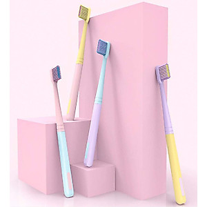 ARASO [8 Packs] Kids Toothbrush, Extra Soft Lovely Pastel Tone ICE-Cream Tooth Brush for Kids 2-8 Years (ICE Cream 8 Pack)