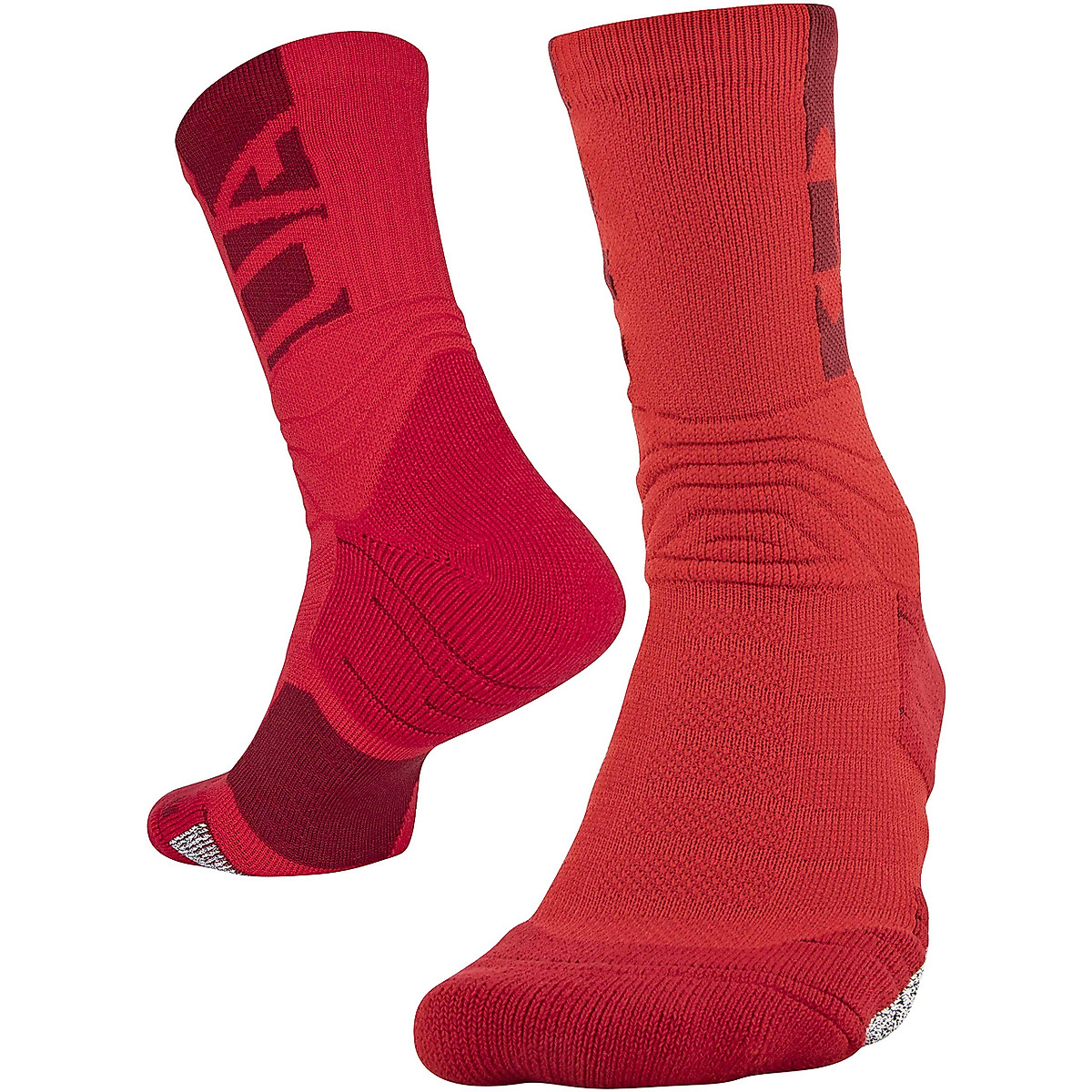 Under Armour Adult Playmaker Mid-Crew Socks, 1-Pair , Red/Cardinal , X-Large