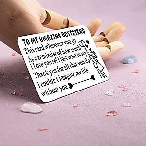 Iweca Valentine's Day for Men Women Adults Stockings Stuffer Teen Girls Boys Teenage Stockings Stuffer Husband Wallet Card Gift from Wife Christmas Gift for Men Women