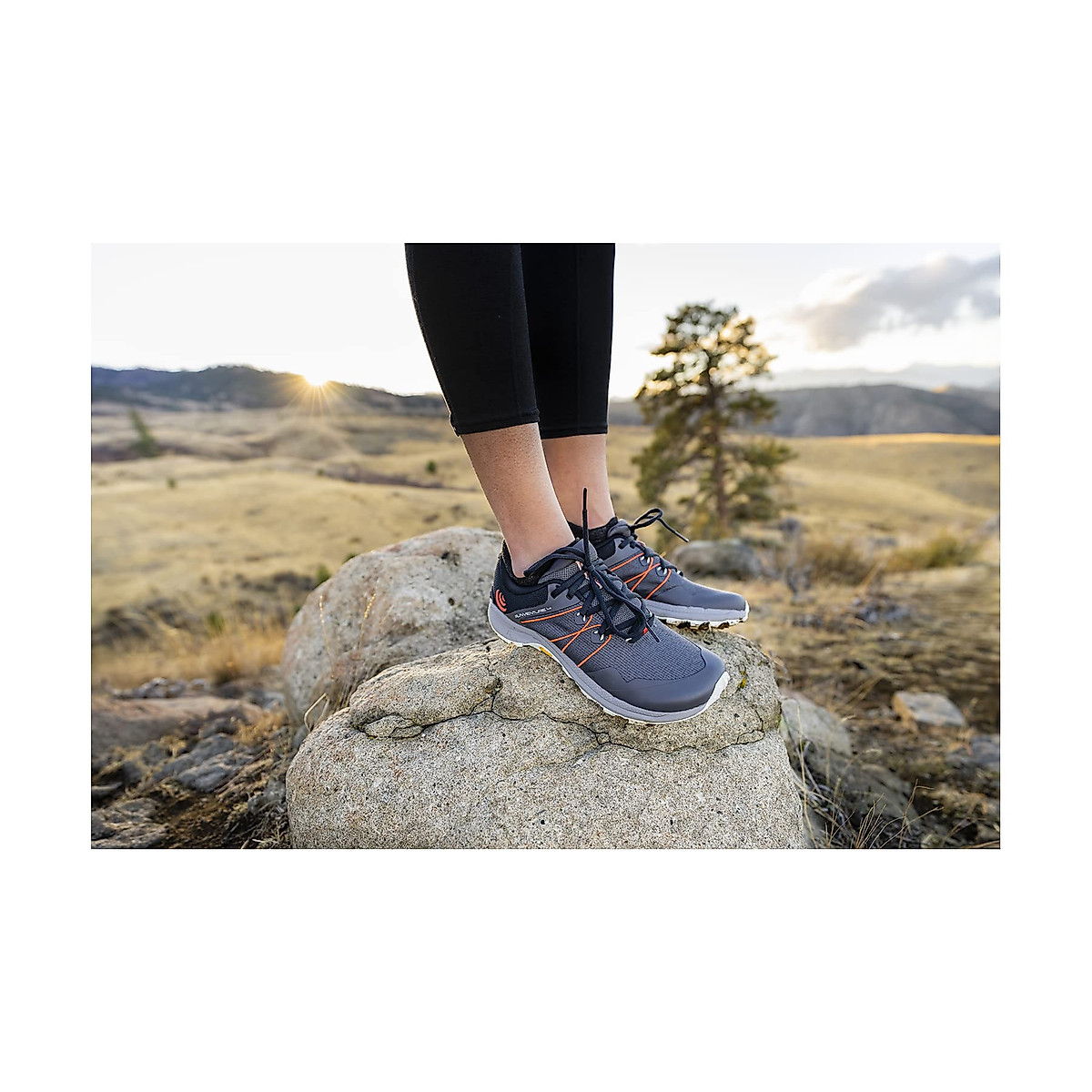 Topo Athletic Women's Runventure 4 Comfortable Lightweight 1MM Drop Trail Running Shoes, Athletic Shoes for Trail Running, Grey/Cloud, Size 9.5