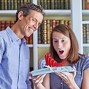 Lovepop Cardinal Pop Up Card, 5x7-3D Greeting Card, Animal Card for Every Occasion - Birthday, Sympathy, Anniversary, Thinking of You