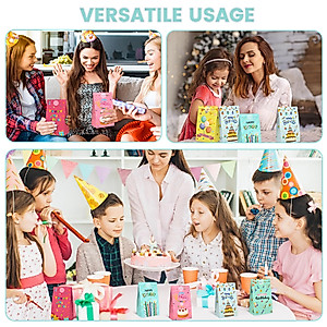 STARRKY 24PCS Birthday Treat Bags for Kids, Happy Birthday Goodie Bags Party Favor Bags Gift Bags for Kids Birthday Party