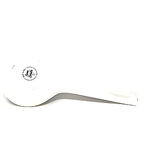 Nova Deruta Spoon Rest, Blue Yellow Fleur De Lis, Made in Italy, Italian Exclusively Handcrafted Earthenware for Sur La Table, Deruta Region Artwork