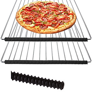 4PCS Silicone Oven Rack Shields Oven Rack Protectors Oven Shelf Guard Toaster Baking Edge Shields Heat Resistant Protect Against Burns and Scars