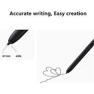 F-TECH S22 Ultra S Pen (WithBluetooth) Replacement for Samsung Galaxy S22 Ultra 5G All Versions Touch Stylus Pen with 5*Tips/Nibs (Black)