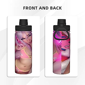 Eevikion Belle Artist Delphine Stainless Steel Insulated Tumbler Sports Water Bottle Hot and Cold Travel Cup 18oz