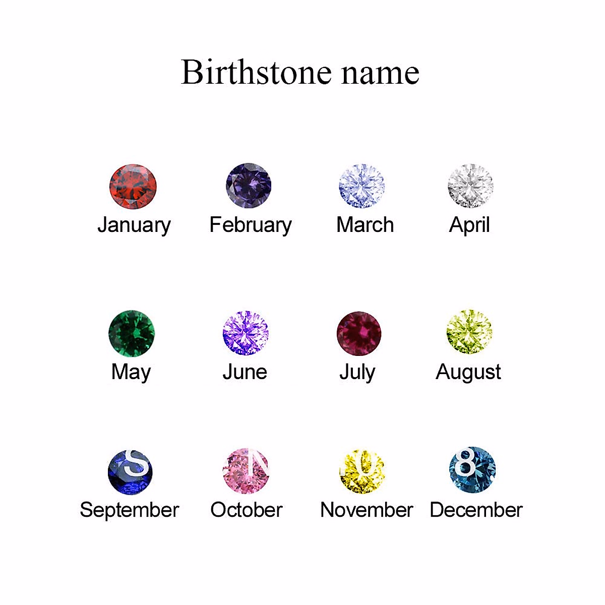 AILIN Custom Mom Rings 925 Sterling Silver Personalized 4 Square Birthstones And Names Rings Family Mothers Day Daughter Jewelry Gifts For Mommy Grandmom