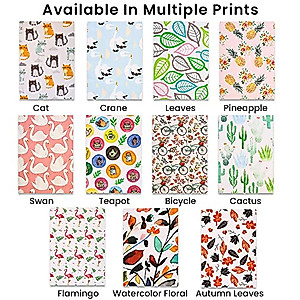 Cotton Carnival Kitchen Towels, Printed Kitchen Dish Cloth, 100% Ring Spun Cotton Tea Towels, Super Absorbent Dish Towels of Size 17.7X27.5in Autumn Leaves Printed Ultra Soft Kitchen Towels Set of 3