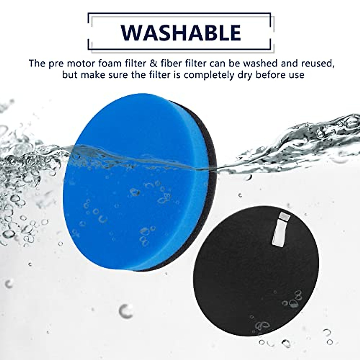 KEEPOW 2998 Replacement Filter Compatible with Bissell MultiClean Lift-Off Pet Vacuum 2998 31259 2999 2849 3000 3057 28492 3399 2852 31269 3125W, Part# 1625641