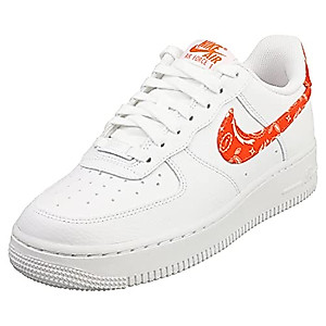 Nike Womens Air Force 1 Low DJ9942 102 Orange Paisley - Size 10W