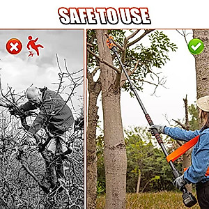 83Inch Telescopic Extension Pole for Kebtek B00840 Cordless Electric Pruning Shears, Sturdy and Lightweight Aluminum Alloy Telescopic Rod