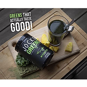 Origin Jocko Greens Powder - Greens & Superfood Powder for Healthy Green Juice - Keto Friendly with Spirulina, Chlorella, Digestive Enzymes, & Probiotics - 30 Servings (Pineapple/Coconut Flavor)