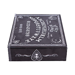 Nemesis Now Black and White Spirit Board and Planchette Jewellery Storage Box with Mirror, MDF, One Size
