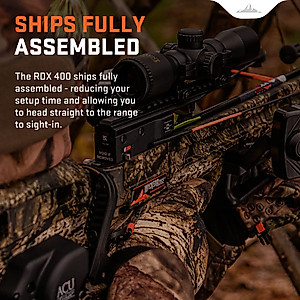 Wicked Ridge RDX 400-400 FPS - Equipped with 3X Multi-Line Scope & ACUdraw PRO for Easy, Silent Cocking - Reverse-Draw Design