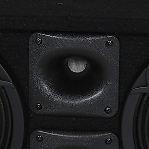 Q Power Chuchero Dual Pre Loaded 10 Inch Speaker Sub Box Enclosure w/ 2 Tweeters