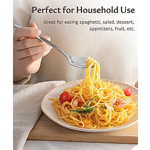 Lovingly Yours Metal Spork Reusable Sporks - Sporks Stainless Steel 7-inch, Dessert Salad Forks