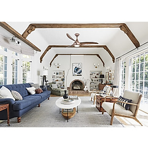 Minka-Aire F844-DK Light Wave 52" Ceiling Fan, Distressed Koa with Remote and Additional Wall Control