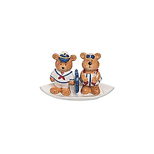 Beachcombers Nautical Bears Salt And Pepper Shaker Set, 6.44-Inch Length