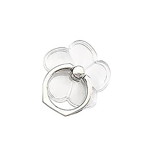 Cell Phone Ring Holder Stand Transparent Phone Ring Holder Clear Universal 360 Rotation Finger Grip Ring Kickstand Compatible Various Mobile Phones Phone Arm (Clear, One Size)