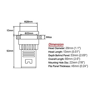 uxcell 5Pcs Yellow Indicator Light with Buzzer AC/DC 24V, 22mm Panel Mount Flashing Alarm, for Electrical Control Panel, HVAC, DIY Projects