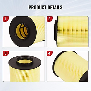 TOPAZ 7M519601AC Engine Air Filter Compatible With Ford Escape Focus Transit Connect & Lincoln MKC 2012-2019