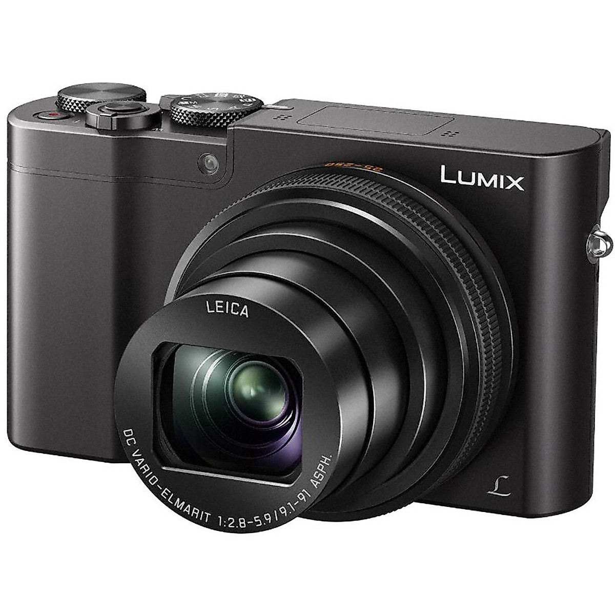 Panasonic LUMIX DMC-ZS100K 20 MP Digital Camera (Black) + 64GB Dual Battery Deluxe Accessory Bundle
