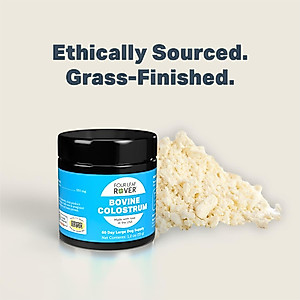 Four Leaf Rover: Bovine Colostrum from New Zealand Grass-Fed Cows - Dog Itch Relief and Immune Support (60-Day Supply)