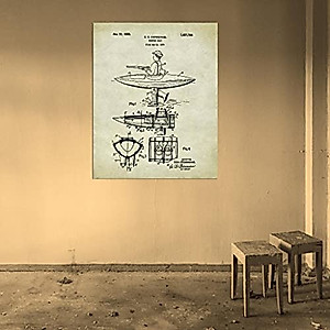 548014 Duck Hunting Boat Patent Antique Decoys Goose Calls Cabin Picture DECOR WALL 36x24 PRINT POSTER