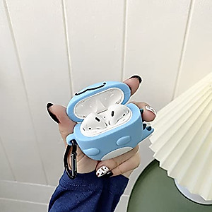 Awin Case Dinosaur Case for Airpods/Airpods 2 Case,3D Cute Cartoon Airpod Case,3D Kawaii Character Kids Teens Girls Women Dinosaur Soft Silicone case for Airpods Case/Airpods 2 Case (Dinosaur)