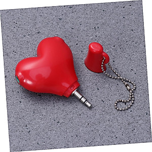 Abaodam 3. 5mm Audio Splitter Y Splitter Cable Heaphone Splitter Stereo Audio Splitter Earphone Splitter Adapter Audio Connector Adapter Heart-Shaped Foreign Trade Products Lovers