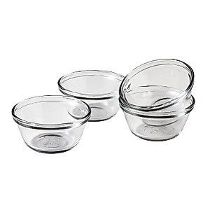 Anchor Hocking 6-Ounce Glass Custard Cups, Set of 4