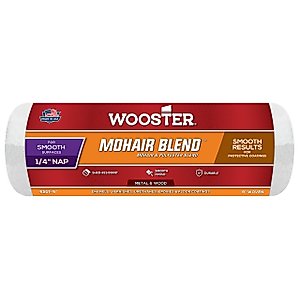 Wooster Brush R207-9 Mohair Blend Roller Cover 1/4-Inch Nap, 9-Inch