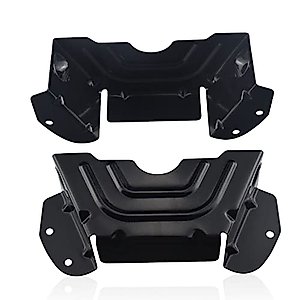 Lawn Mower Parts 783-06424A-0637 42 inch 46 inch Deck Spindle Pulley Belt Guard Cover Compatible with MTD &Troy-Bilt & Craftsman Lawn Mower - 2 Pack (Black), Red