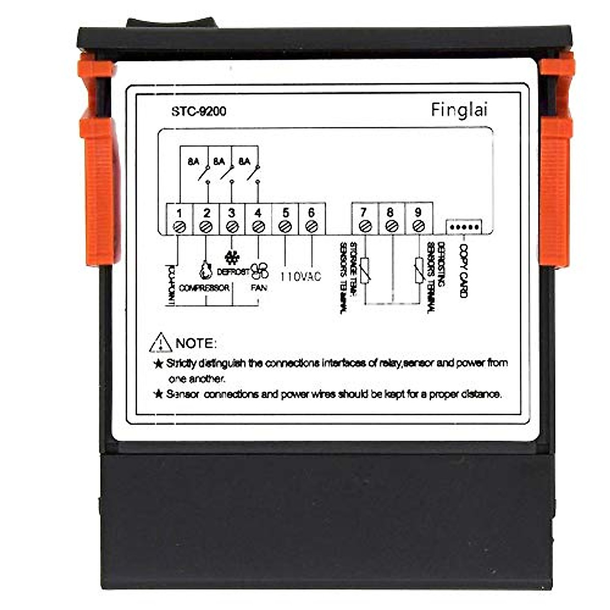 STC-9200 AC 110V Temperature Controller with Refrigeration defrost Fan Alarm Function and Two sensors