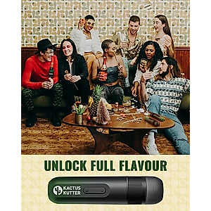 KactusKutter K1 Electric Spice Grinder Battery Powered Automatic Portable For Kitchen Herb Grinding - Holds up to 1 Gram (Shadowed Emerald)